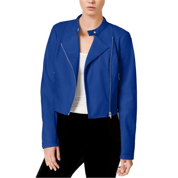 Bar III | Jackets & Coats | Bar Iii Womens Croppped Motorcycle Jacket ...